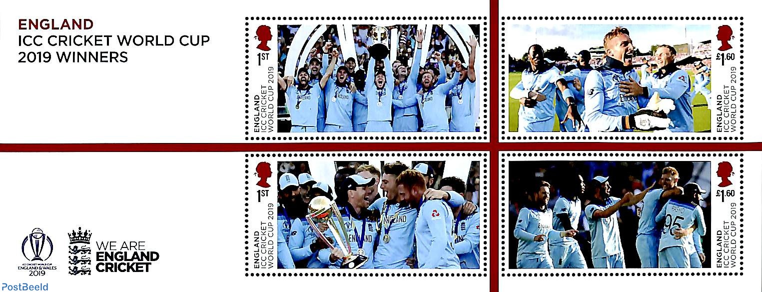 Postzegel 2019, Groot Brittannie ICC Cricket winners 2019 s/s (with or ...
